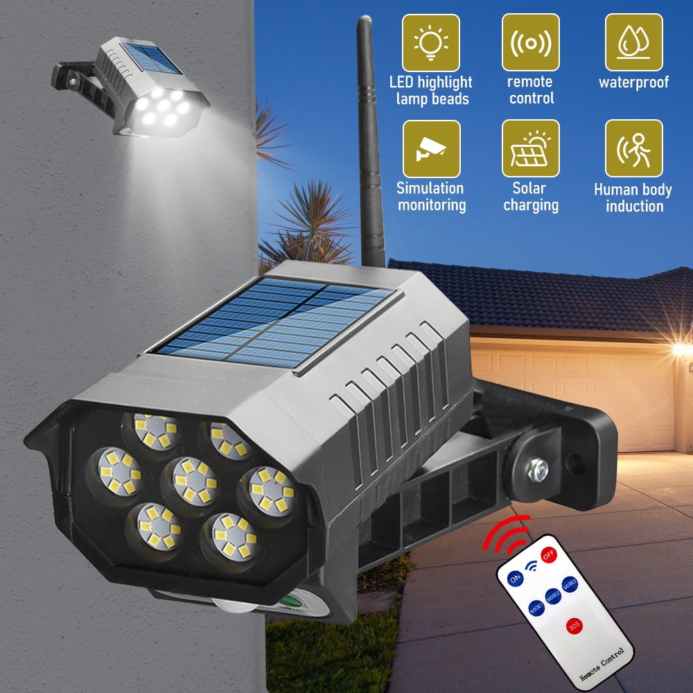 MDHAND Outdoor LED Solar Camera Light, Solar Security Lights, Patio ...