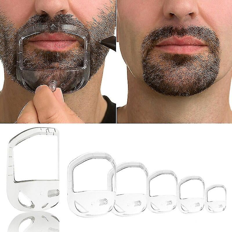 5pcs/set Mens Tool Template Guide Design Mustache Beard Goatee Shaving ...