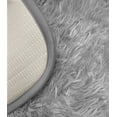 Mainstays Solid Grey Fluffy Shag Fur Area Rug, 36 in x 56 in - Walmart.com
