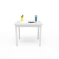 Yoneston Kids Square Wood Table, White Children's Play Table Kids ...
