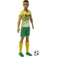Barbie Ken Soccer Doll in #21 Uniform, Cleats and Tall Socks with Short ...