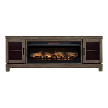 Cambridge Sanoma Electric Fireplace Heater with 72" Bookshelf Mantel ...