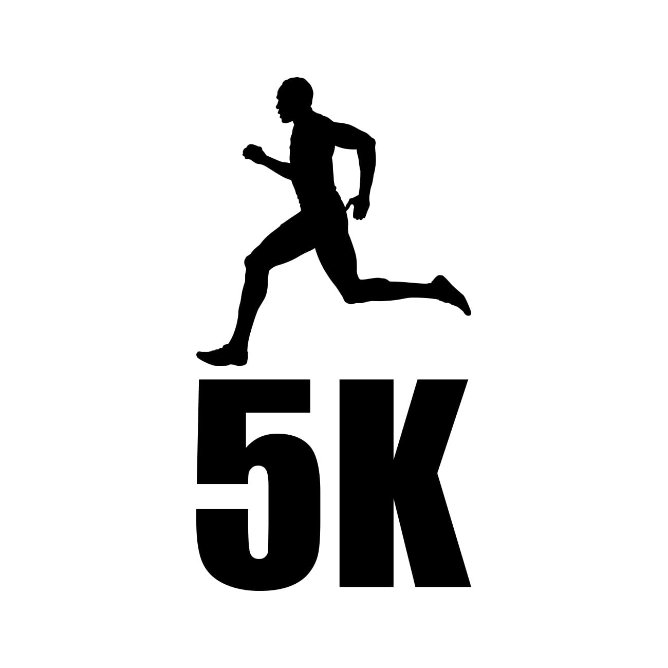 Mens 5K Sticker Decal Die Cut - Self Adhesive Vinyl - Weatherproof ...