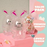 Joyfy 12 Pcs 3.7" Bunny Shaped Easter Eggs, Fillable Plastic Empty Eggs ...