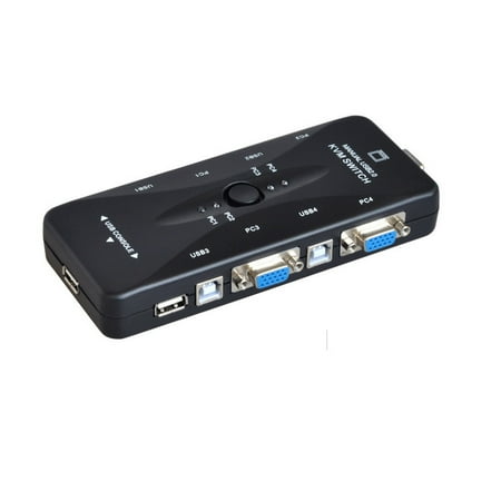 TILIYHELLO KVM switch 4 in 1 out hot key switch 4 port automatic usb ...