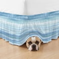 Abstract Sea Bed Skirt Bed Skirts Queen Size 16 Inch Drop, Modern ...
