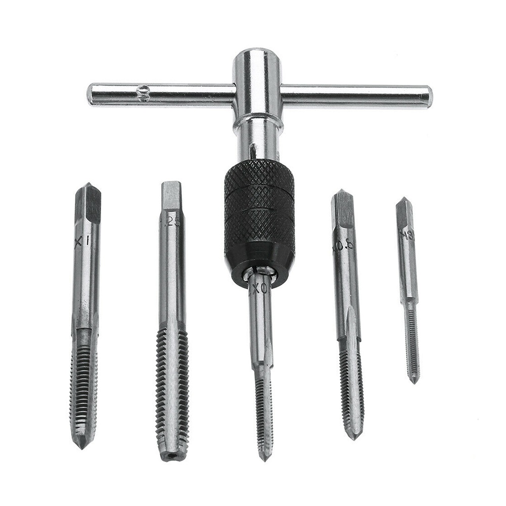 Carbon Steel T Handle Reversible Tap Wrench Tapping Threading Tool M3 Carbon Steel T Handle Reversible Tap Wrench Tapping Threading Tool M3