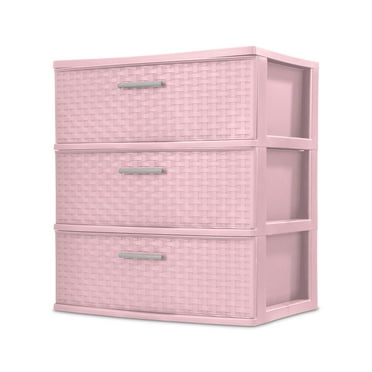 Sterilite 3 Drawer Wide Weave Tower White - Walmart.com