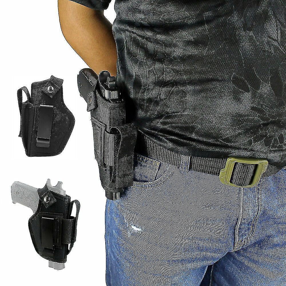 Universal Tactical Pistol Holster Magazine Waist Belt Hand Gun Holder ...