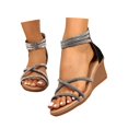 Bibifish Womens Wedge Sandals Sleek Feminine Sturdy Open Toe Multi ...