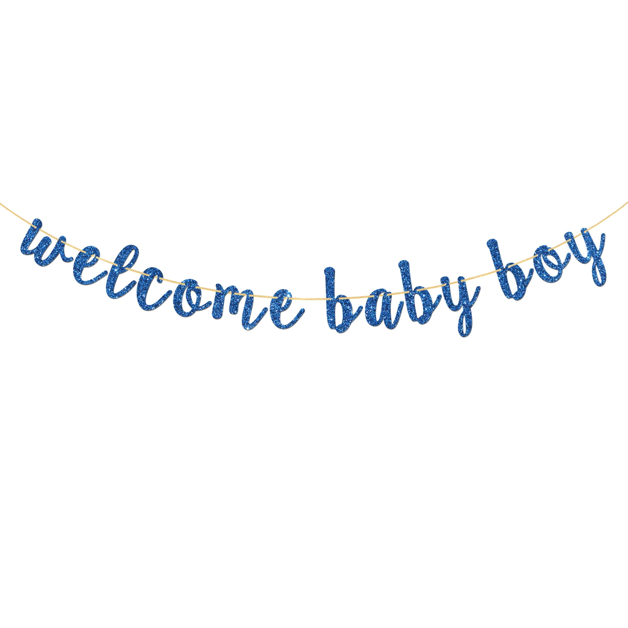 Welcome Baby Boy Banner, It's a Boy Baby Shower Decor, Gender Reveal ...