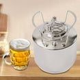 1.59 Gallon Mini Keg – 304 Stainless Steel Ball Lock Corny Keg for Home ...