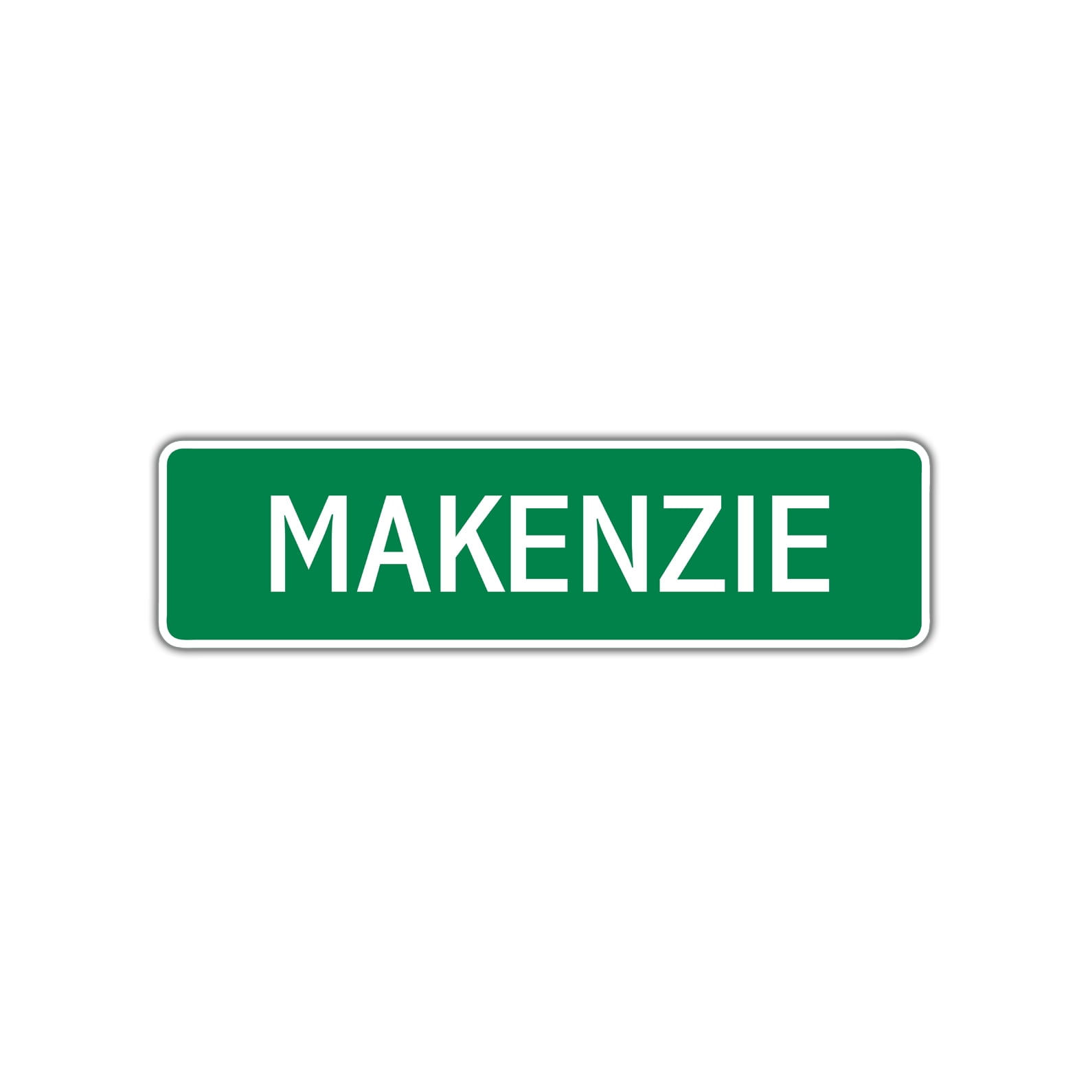 Mackenzie Girls Children Name Letter Printed Label Indoor Outdoor ...