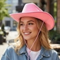 Fashion Fedoras Hat with Roll Brims Rivet Studded Belt For Outdoor ...