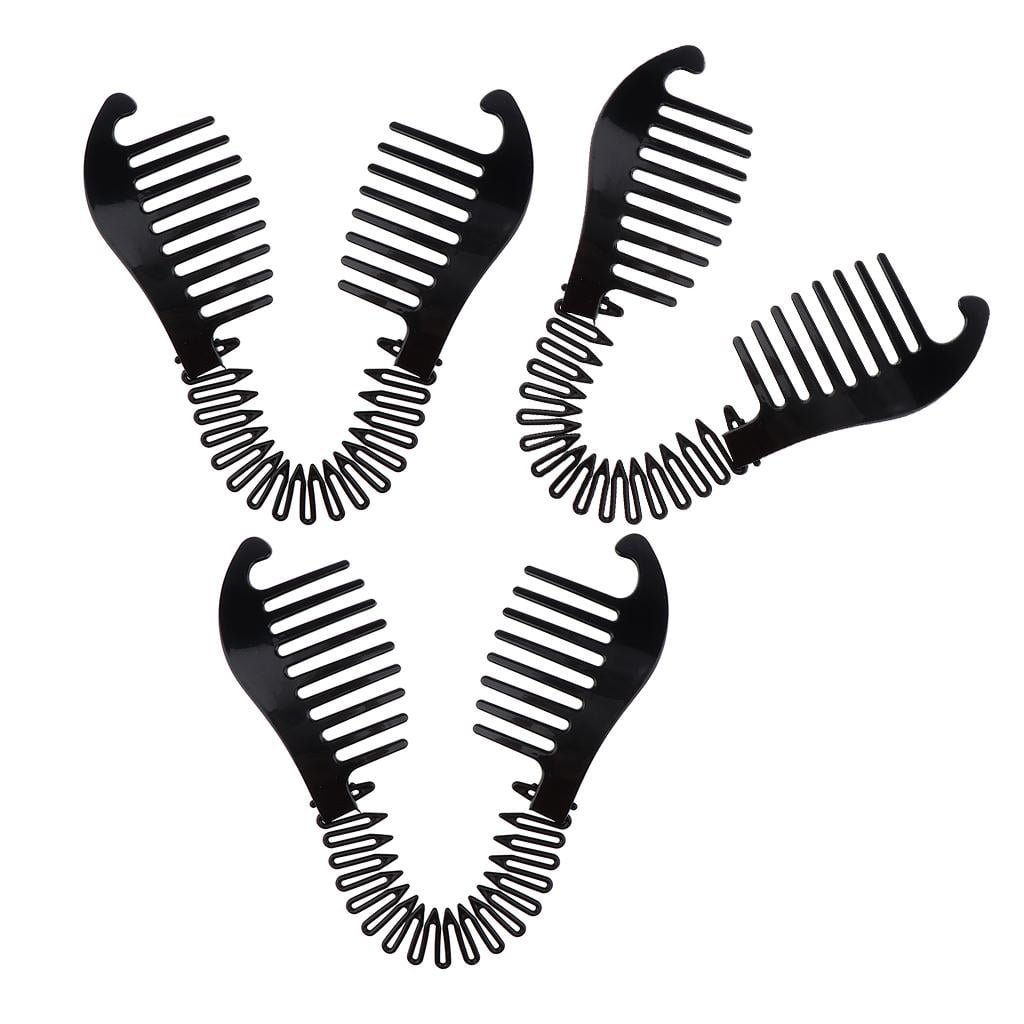 3Pieces Bendable Hair Comb Ponytail Hair Styling Tool - Walmart.com