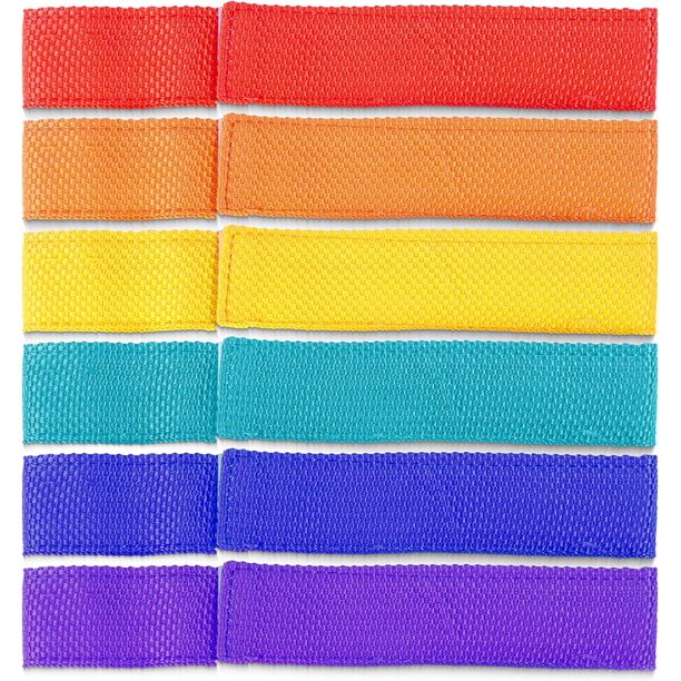 Brybelly Three-Legged Race Team Relay Ties, 6-pack Six Colorful Nylon ...