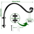 16Inch-6PCS Heavy Duty Metal Plant Hanger Brackets For Indoor Outdoor ...
