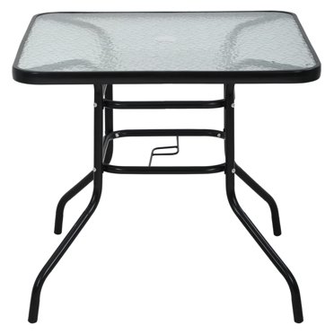 HONGLAND Indoor/Outdoor Folding Metal Garden Accent Table, Pink ...