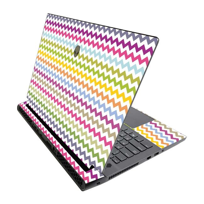 MightySkins ALWM17R320-Rainbow Chevron Skin for Alienware M17 R3 2020 ...