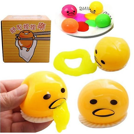 Squishy Puking Egg Yolk Squeeze Ball With Yellow Goop Relieve Stress ...