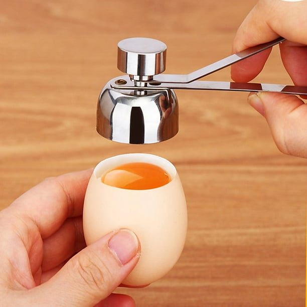 2 egg opener, stainless steel egg chopper, sheller, boiled egg ...