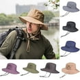 BAYAIXZ Men's Solid Shade Hat Foldable Fishing and Mountaineering ...