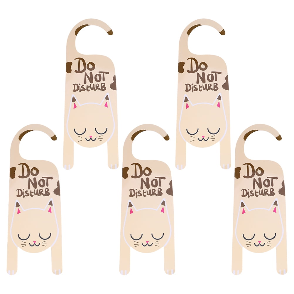 5Pcs Don't Disturb Sign Doorknob Hangers Plastic Door Tags Hotel ...
