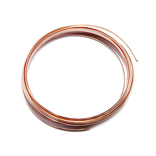 Solid Bare Copper Wire Half Round, Bright, Dead Soft & Half Hard 1 OZ ...