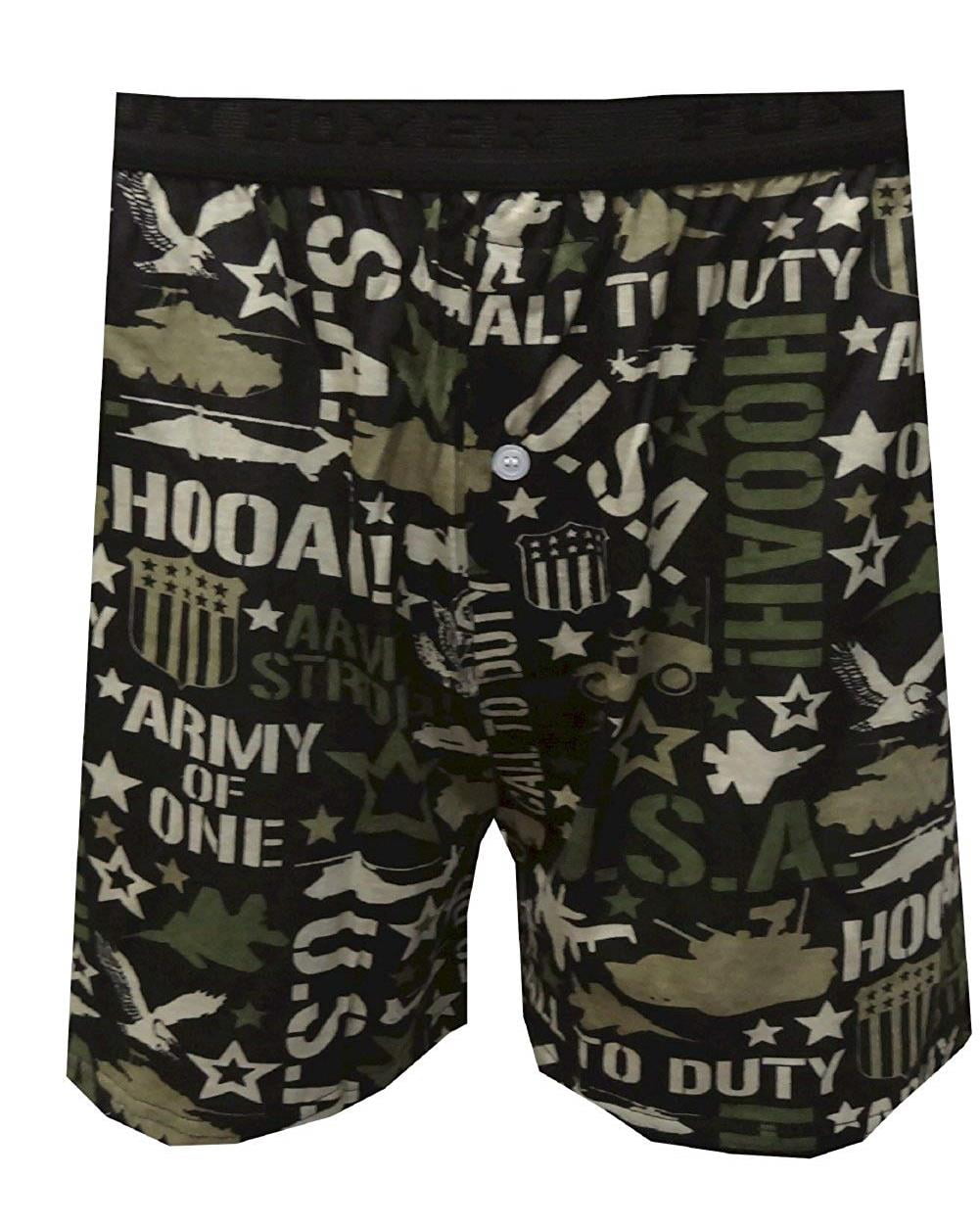 Fun Boxers Mens Boxer Shorts, Male, Army Icons, Size: S - Walmart.com
