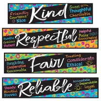 TREND Color Harmony Character Traits Mini Bulletin Board Set - Walmart.com