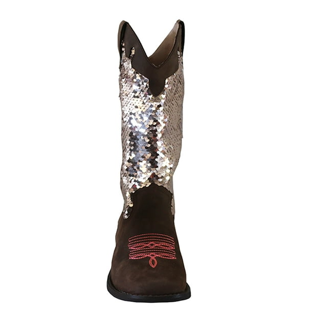 Flippy Sequin Cowgirl Boots - Walmart.com