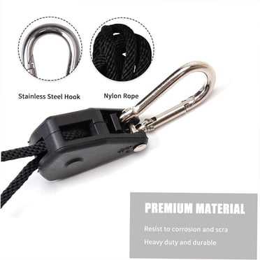 Colaxi Ratchet Pulley Rope Hanger Ratchet with Carabiners Heavy Duty ...