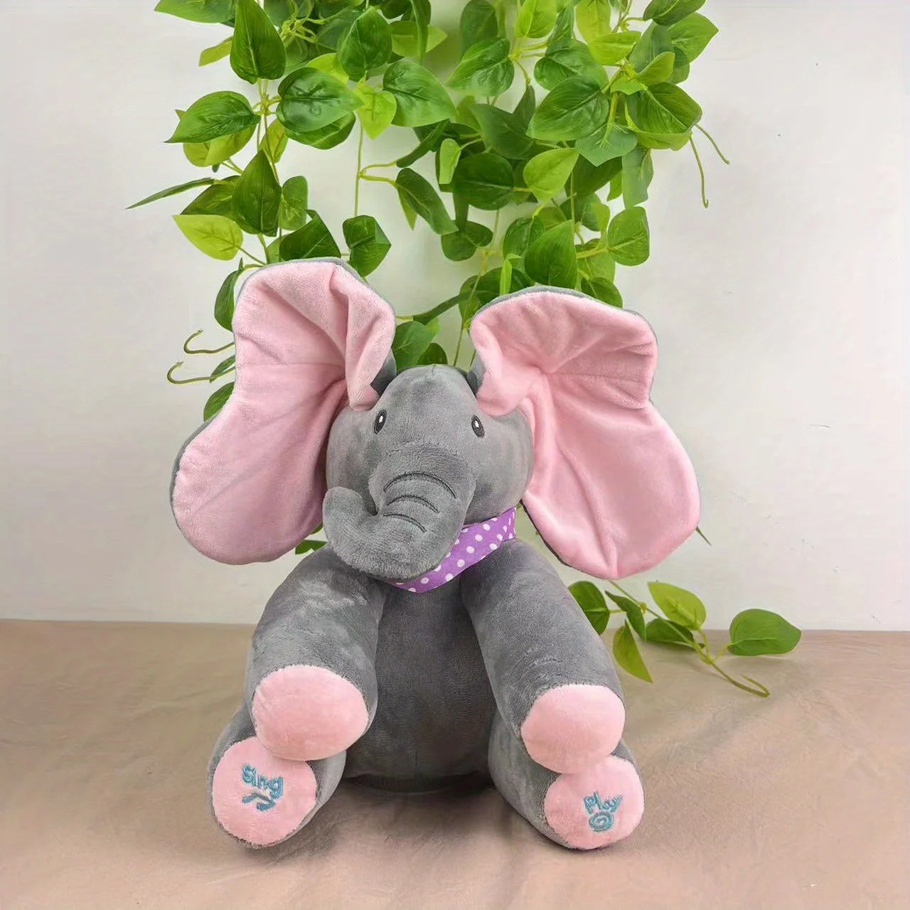 Hide-and-seek Elephant Plush Toy Baby Hide-and-seek Game Toy Singing ...