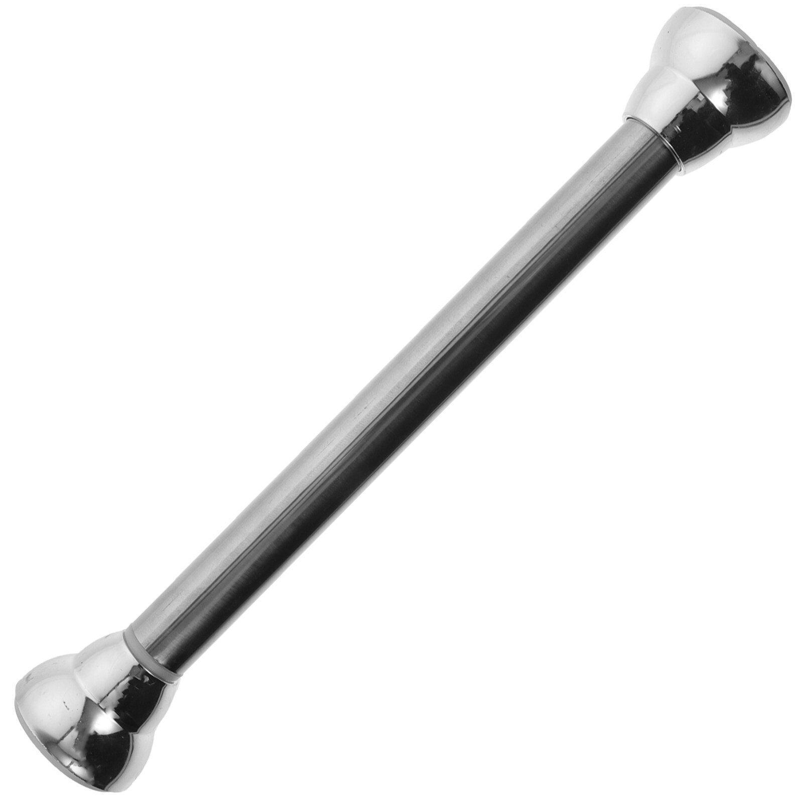Spring Tension Curtain Rod Non-Slip Shower Rod Stainless Steel Curtain ...