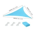 AURIGATE 9.84' x 9.84' x 9.84' Sun Shade Sail Triangle Canopy Fabric ...