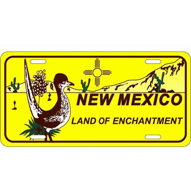 LP - 472 New Mexico Roadrunner License Plate - X364 - Walmart.com