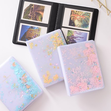 Cheers Quicksand Sequin Photo Book Album for Instant Polaroid Fujifilm ...