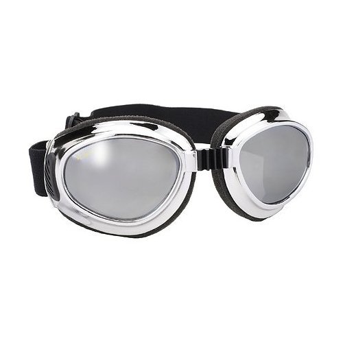 Airfoil Chrome Goggles with Silver Mirror Lens UV 400 Protection ...