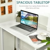 Gymax Folding Table Computer Desk PC Laptop Writing Table Home Office ...