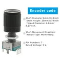 7 Pin 20mm10 Pcs 360 Degree Ec11 Rotary Encoder Code Switch Digital Potentiometer With Caps