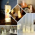 Efavormart 3 Pack | 7" Warm White LED Flameless Tea Light Set, Battery ...