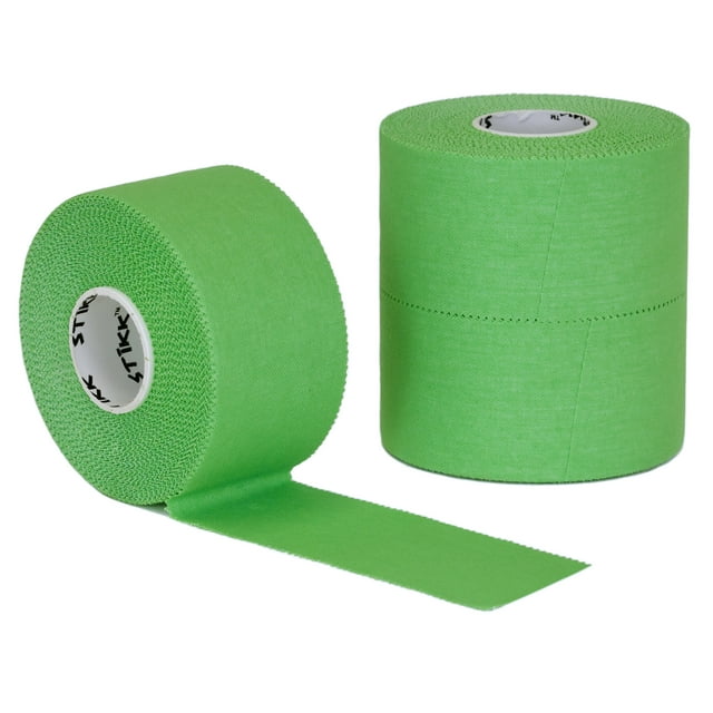STIKK Green Athletic Tape 3 Pack 1.5" x 15 Yard Rolls (45 feet ...