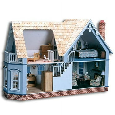 McKinley Wall Hanging Real Wooden Dollhouse Kit - DIY Miniature Large ...