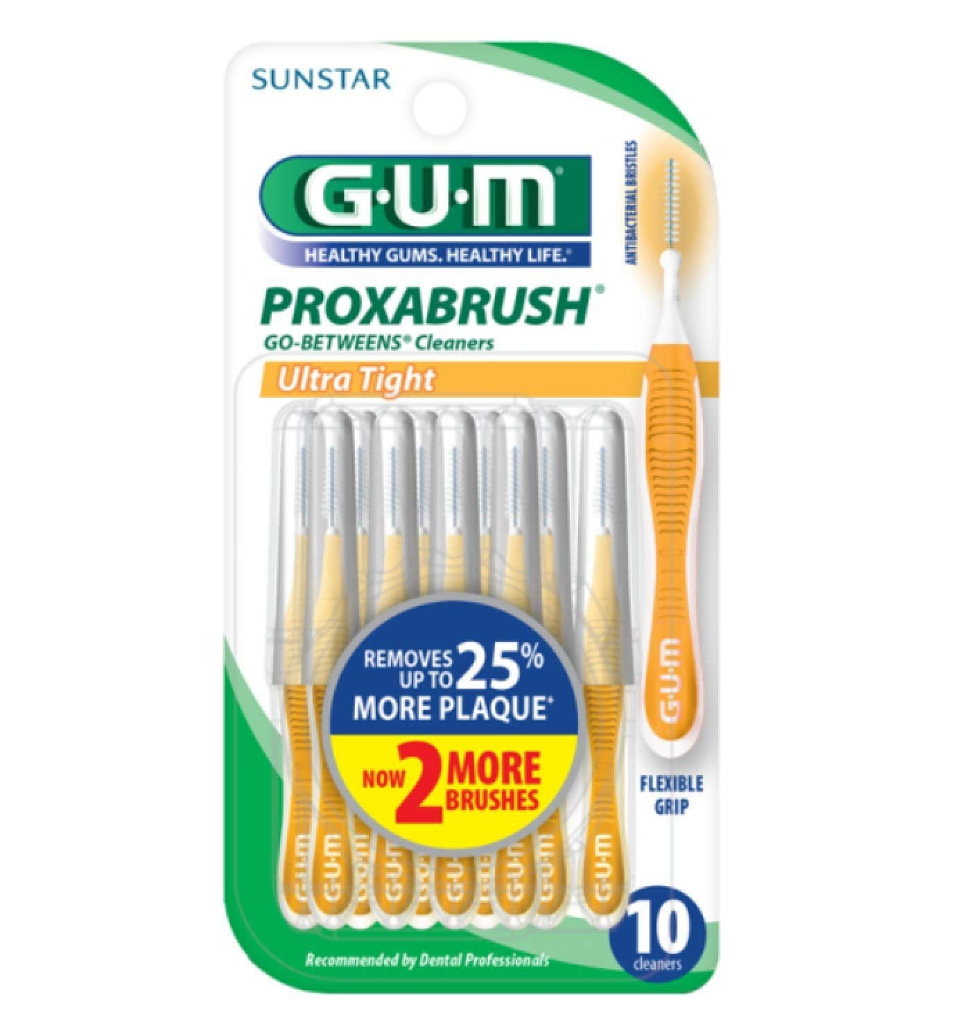 Buy SUNSTAR GUM Proxabrush Go-Betweens Ultra Tight Cleaners Flex Grip ...