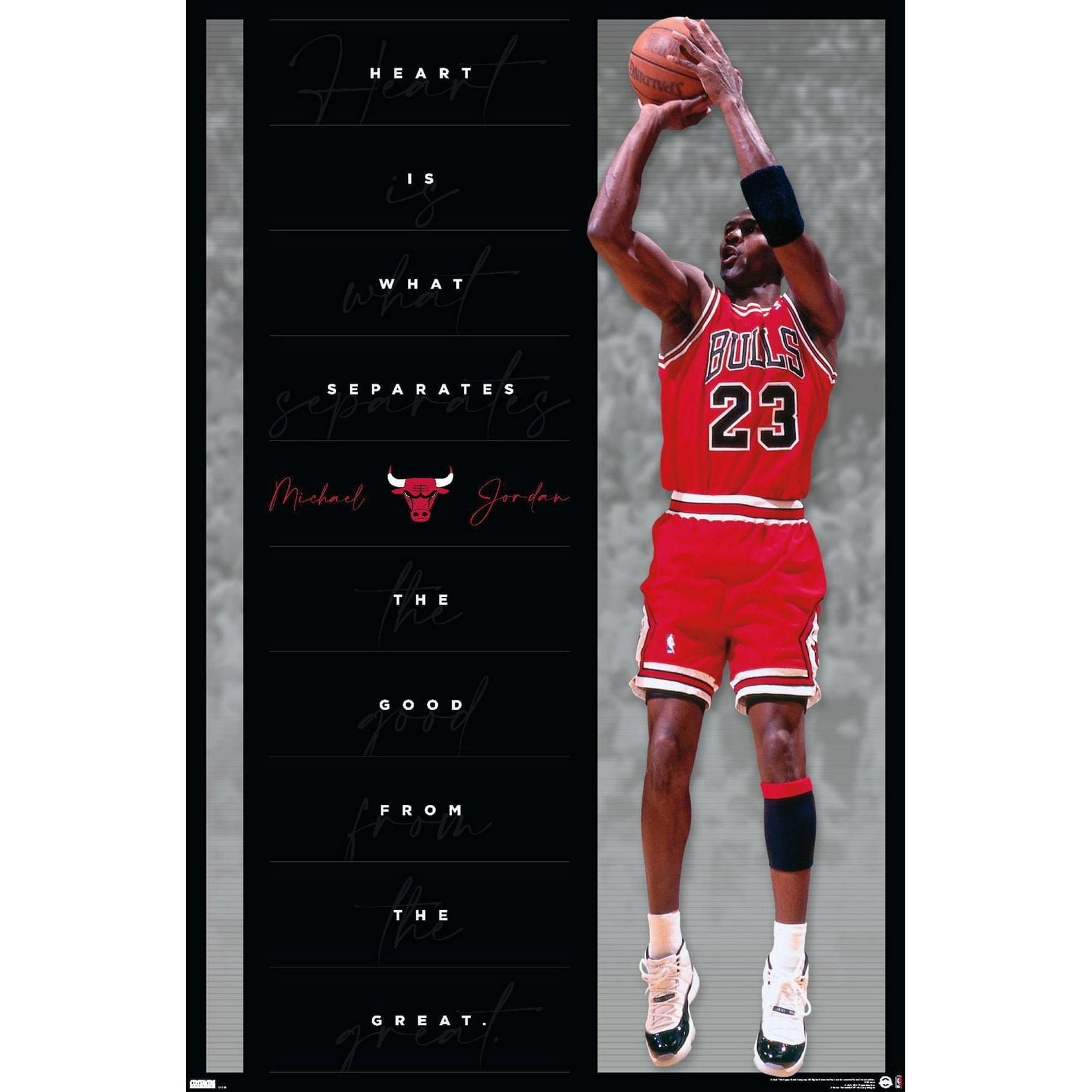 Click here for Trends International Michael Jordan - Heart Wall P... prices
