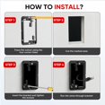6 Pack Low Voltage Mounting Bracket Single Gang, Black Wall Plate ...