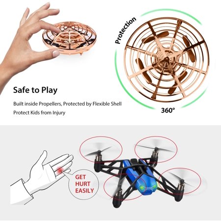 Flying Toy Mini Drone for Kid, Hand Controlled Flying Ball with LED ...