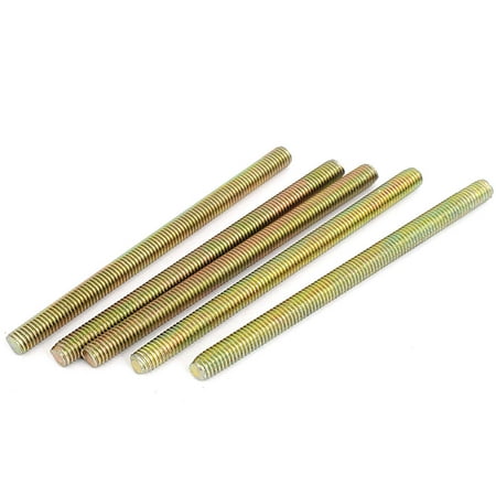 1.25mm Pitch M8 x 100mm Male Threaded All Thread Rod Bar Stud Bronze ...