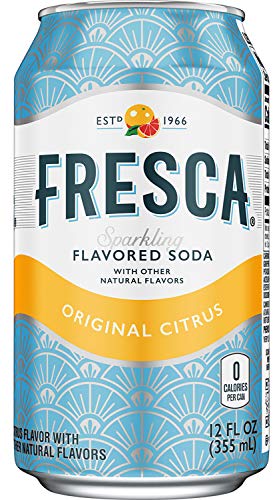 Fresca, Original Citrus, Sparkling Flavored Soda with other natural flavors, 12 fl oz Cans (9 ...