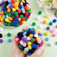 1 Box 500Pcs 10 Colors DIY Craft Pom Pom Yarn Pom Pom Balls Mixed Color ...